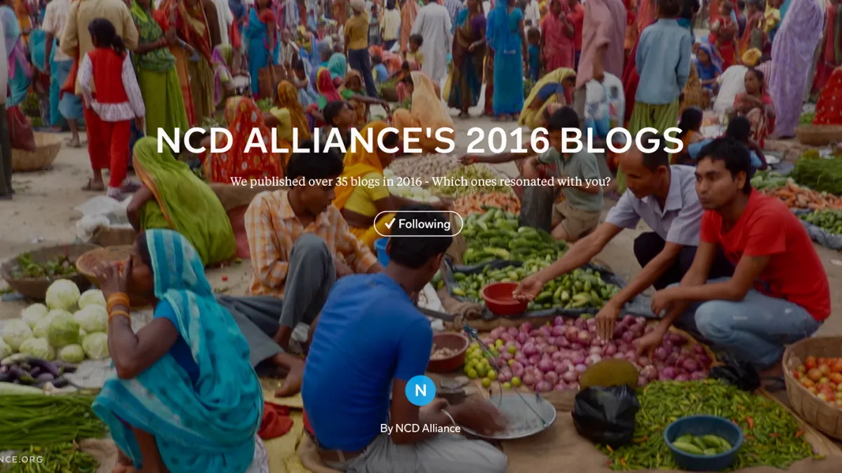 Recapping on 2016 through the NCD Alliance blog | NCD Alliance
